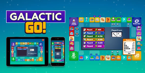 Galactic Go Game: Free Online Space Monopoly Video Game for Kids